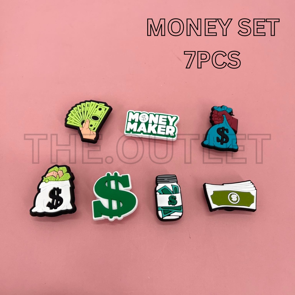 CROCS CLOGS JIBBITZ ACCESSORY MONEY SET (CROCS NOT INCLUDED) | Shopee ...