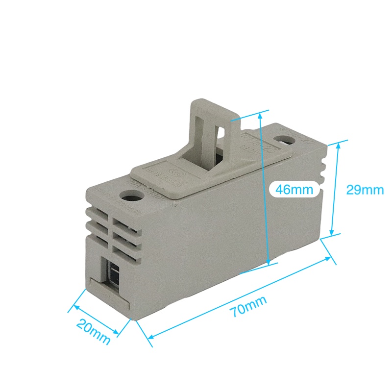 RT14-20 380V 20A 10X38mm fuse melting tube base support | Shopee ...