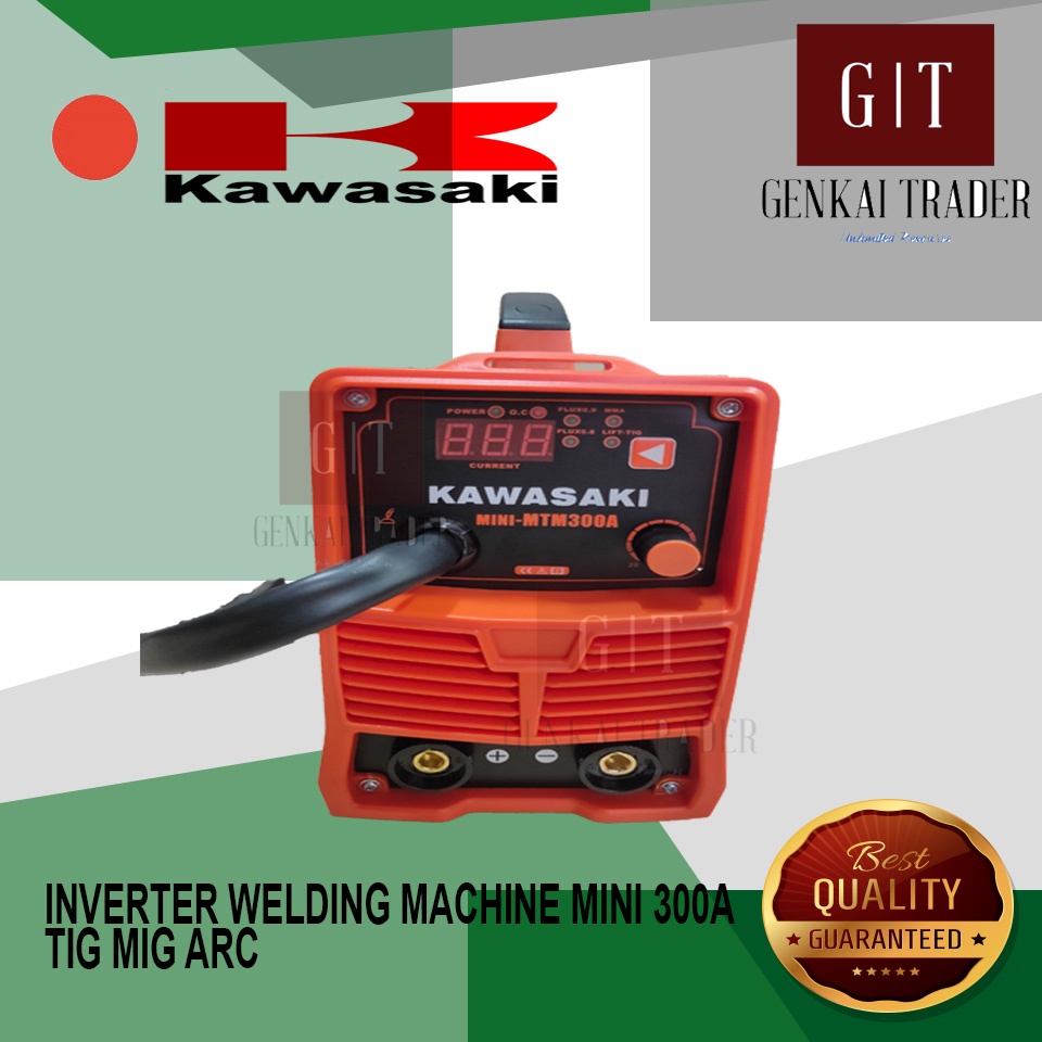 Kawasaki Mini Inverter Welding Machine 300A 3in1 TIG MIG ARC | Shopee ...