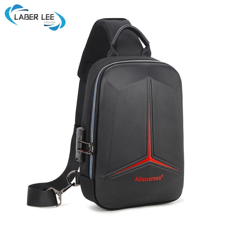Laber Lee Crossbody Bag Men Pvc Anti-Theft Messenger Pack Chest ...