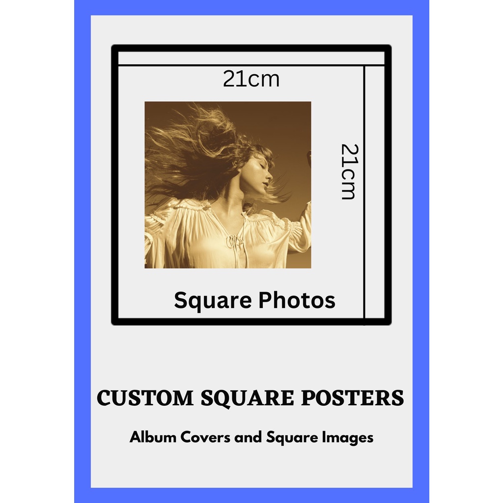 Customized Square Posters (Album Covers) | Shopee Philippines