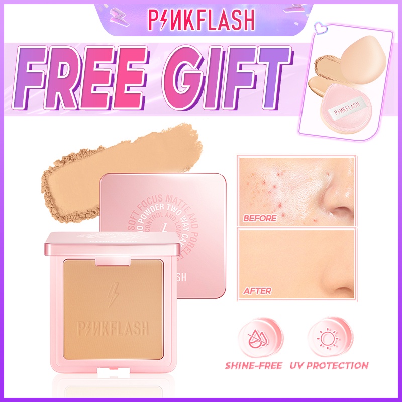 PINKFLASH 100% Concealer Powder Waterproof Powder Oil Control Matte ...