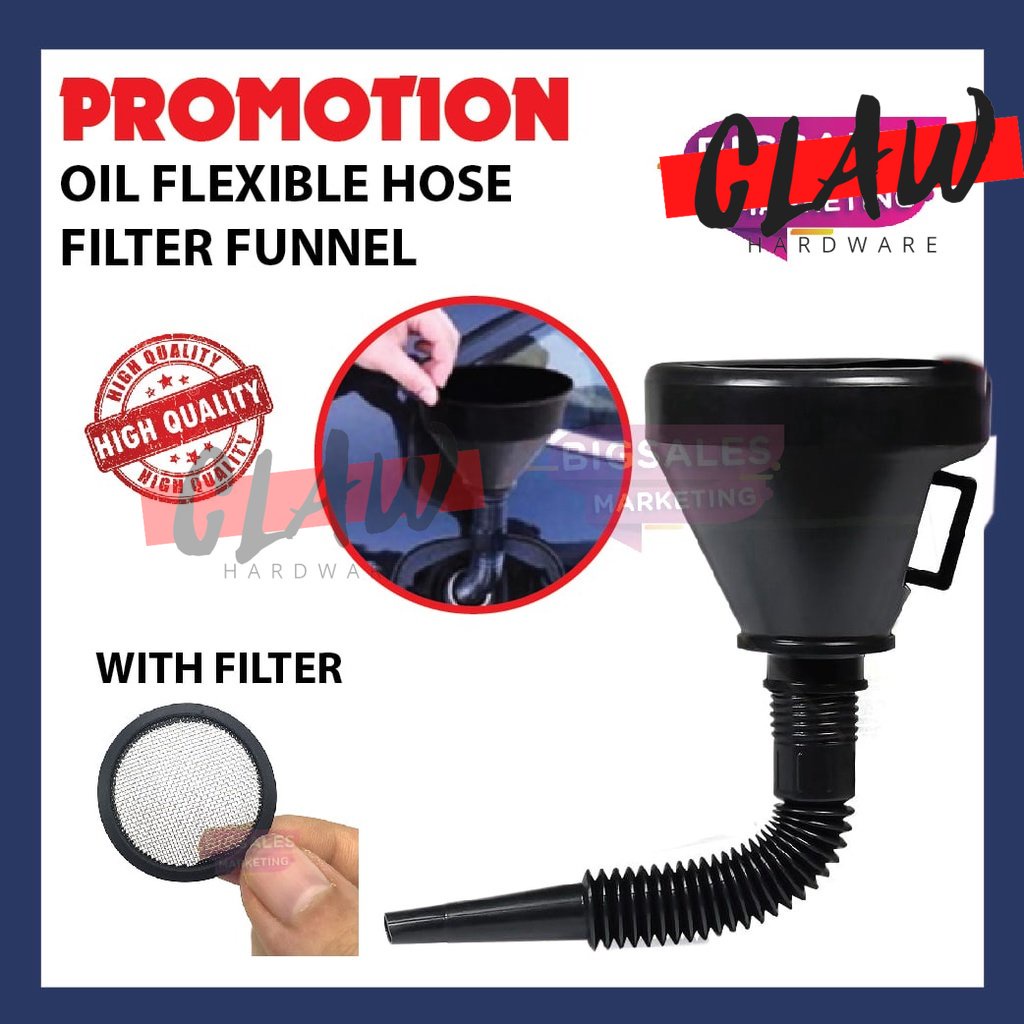 Oil Water Petrol Funnel With Filter Car Funnel Motor Funnel | Shopee ...