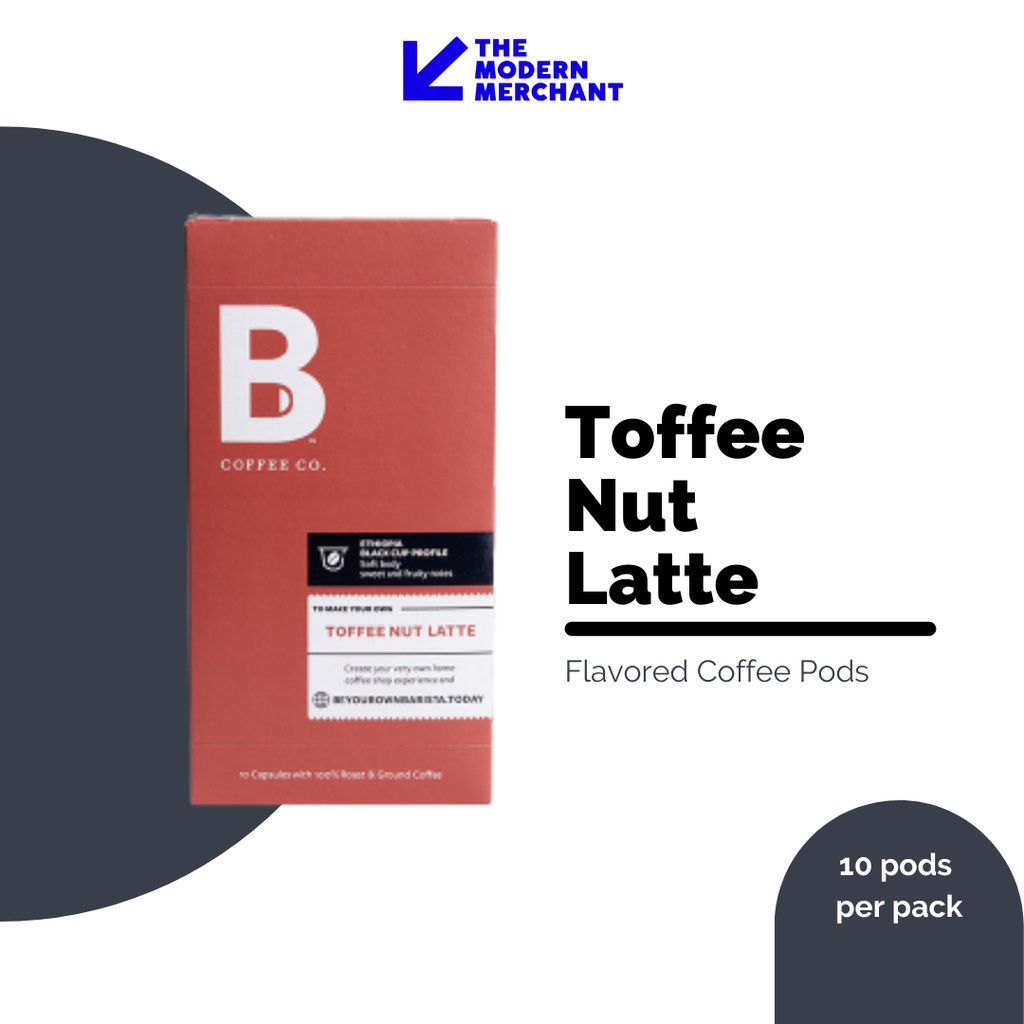 B Coffee Co. Ethiopia TOFFEE NUT LATTE Coffee Capsules 10 Pack | Shopee ...