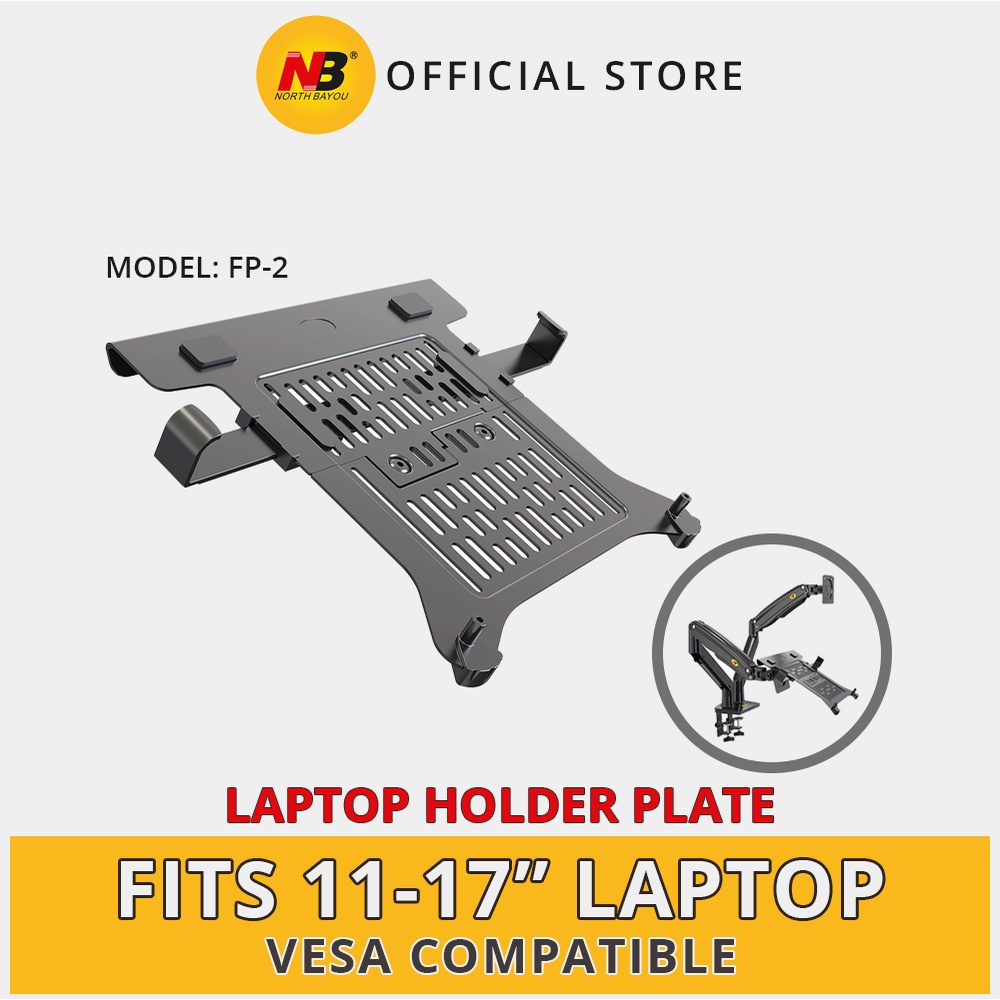 North Bayou Vesa Laptop Mount Holder Tray Fp-2 Fits Display 10"-17 ...