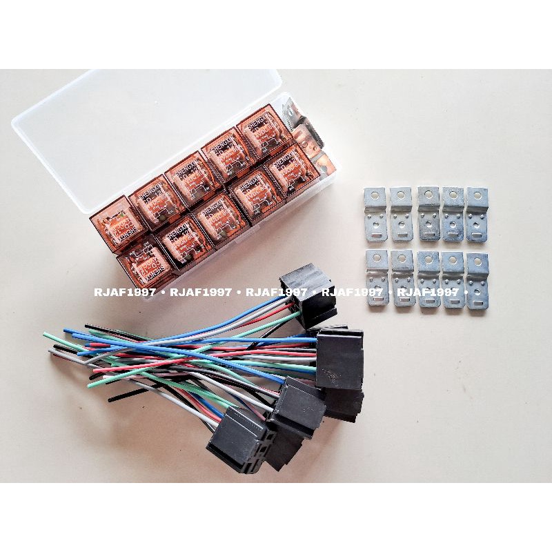 HORN MINI DRIVING LIGHT TRANSPARENT RELAY & SOCKET W/ JAPAN WIRE ...