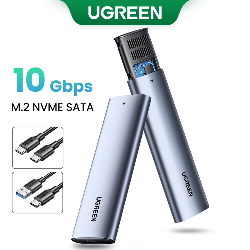 Ugreen Casing Hardisk Eksternal Ssd 10gbps Nvme M2 Ssd Pcie Sata Ke Usb ...