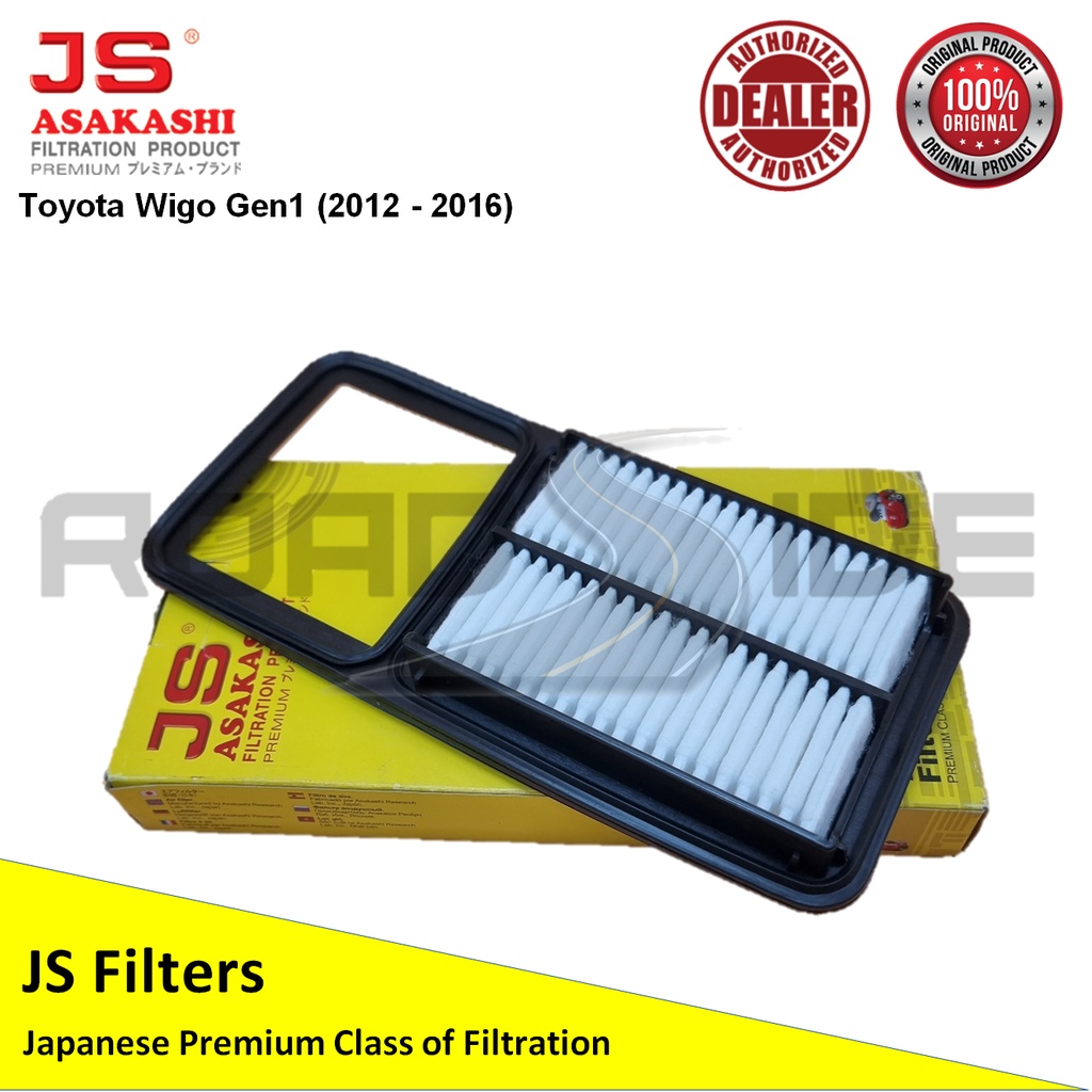 JS Asakashi Engine Air Filter for Toyota Wigo Gen1 (2012 - 2016 ...