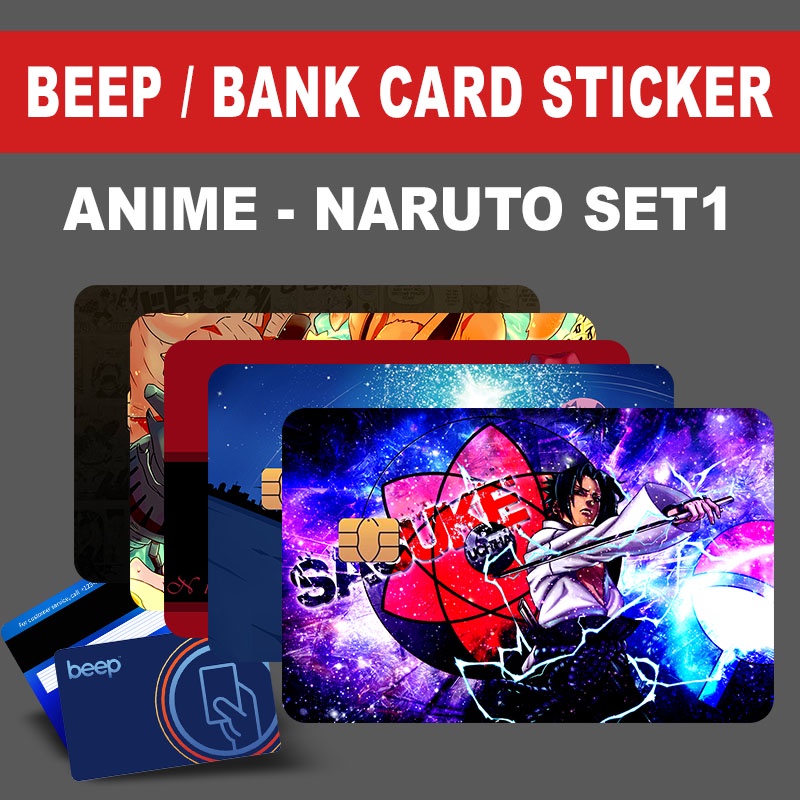 ANIME - NARUTO SET1 - BANK CREDIT, DEBIT, ATM, BEEP CARD SKIN STICKERS ...
