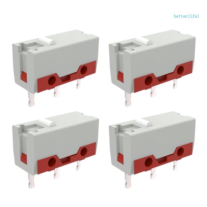 BTM 4Pcs Original Mouse Micro Switch Micro Button Red Dot DMP1101 Mouse ...