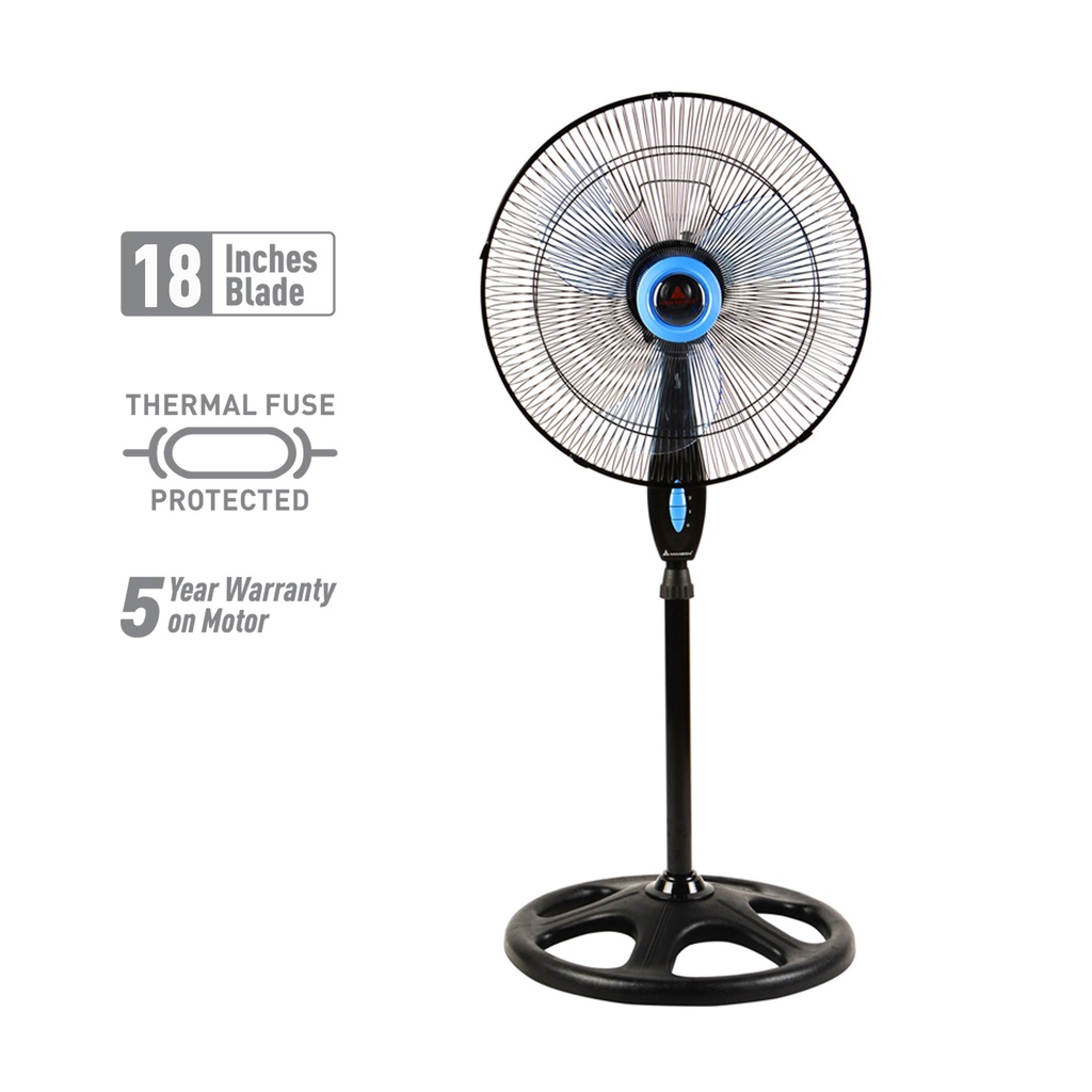 HANABISHI by Winland 18 inch Stand Fan Wind Chaser / Electric Fan WIND ...