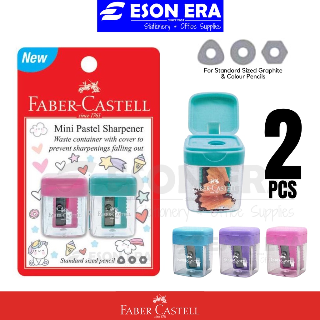 Faber-Castell Sharpener Mini Pastel Colour 584601 | Shopee Philippines