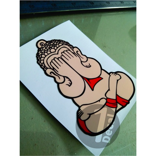 Crying buddha sticker decal for thai concept | Shopee Philippines