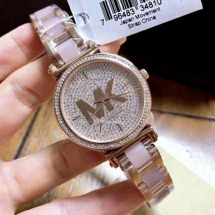 MK Watch Sofie Quartz Crystal Rose Gold Dial Ladies MK4336 | Shopee ...