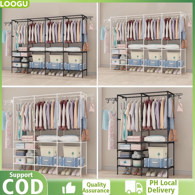 Bedroom Coat Rack Clothes Balcony Clothes Rack Storage Hanger Single ...