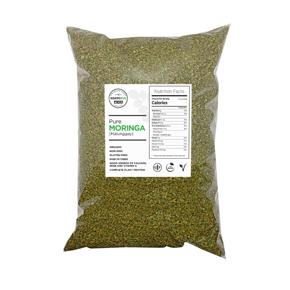 Restohub Organic and Pure Moringa / Malunggay Flakes 1kg / Keto / Low ...