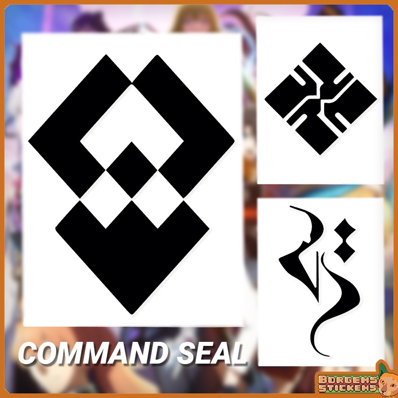 [DECAL] FGO Berzinsky, Reeve, Kotomine Command Seal VINYL STICKER for ...