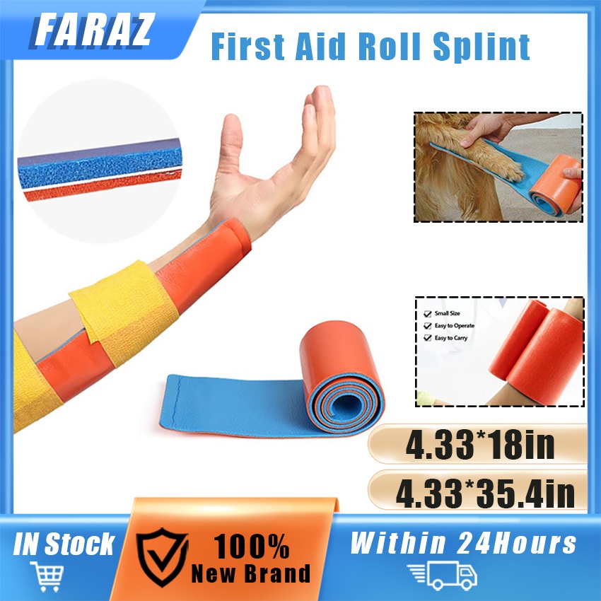 Aluminum First Aid Splint roll non-toxic and odorless Wrist arm thumb ...