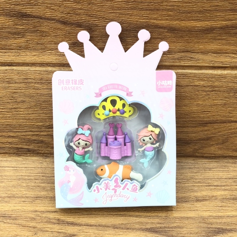 Cute Mermaid Eraser Under the Sea erasers Unicorn Castle | Shopee ...