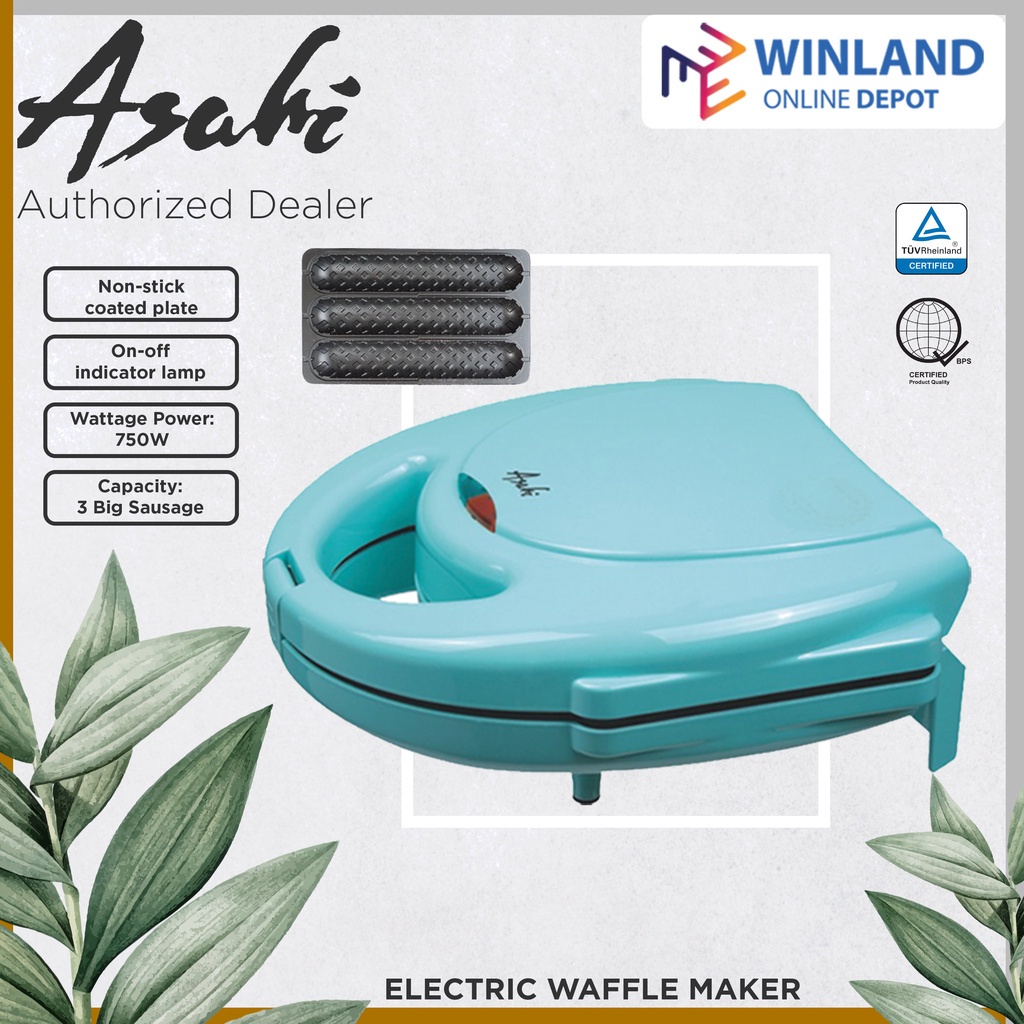ASAHI by Winland Electric Waffle Maker | Hotdog Maker HM-013 | Shopee ...