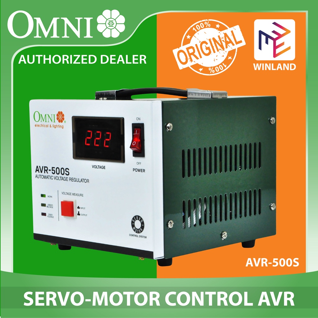 OMNI by Winland AVR Servo Motor Automatic Voltage Regulator 500W AVR ...