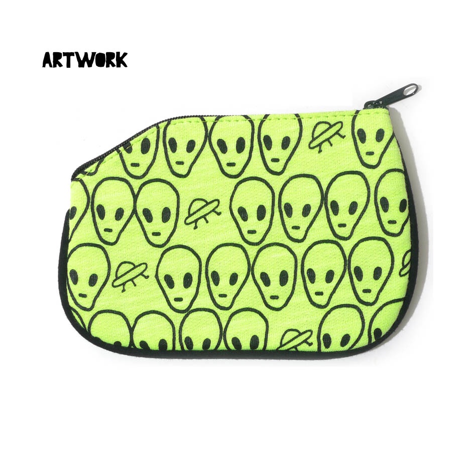 ARTWORK Alien Pattern (Coin Purse) | Shopee Philippines