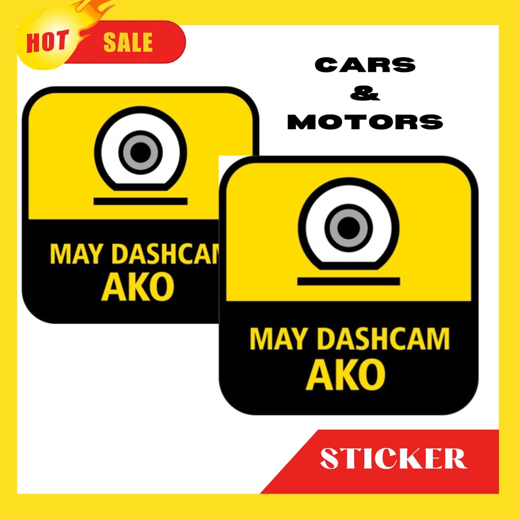 May Dashcam Ako | Sticker | On hand | Cash on Delivery | | Shopee ...