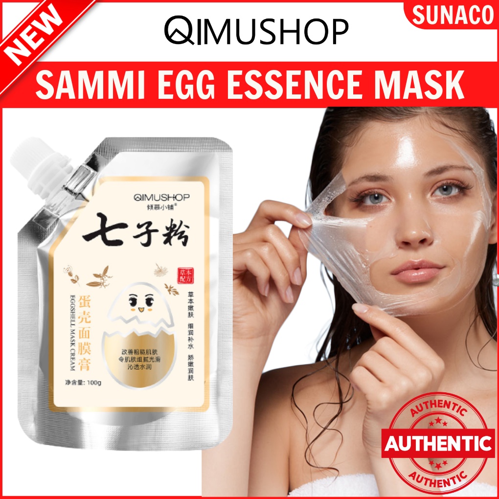 Sammi Egg Essence Mask QIMUSHOP Facial Mask Skin Care Face Mask Natural ...