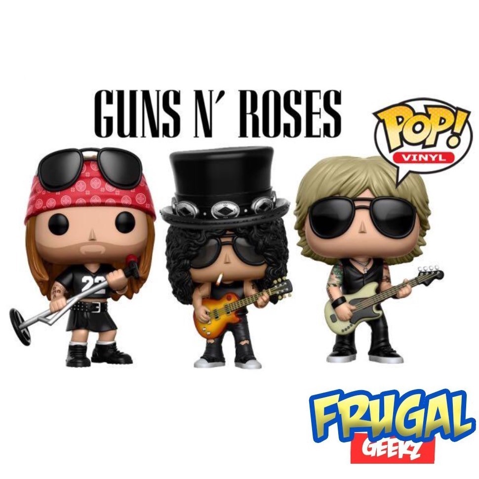 Funko Pop! Rocks: Guns n Roses Complete Set of 3 - Axl Rose / Slash ...