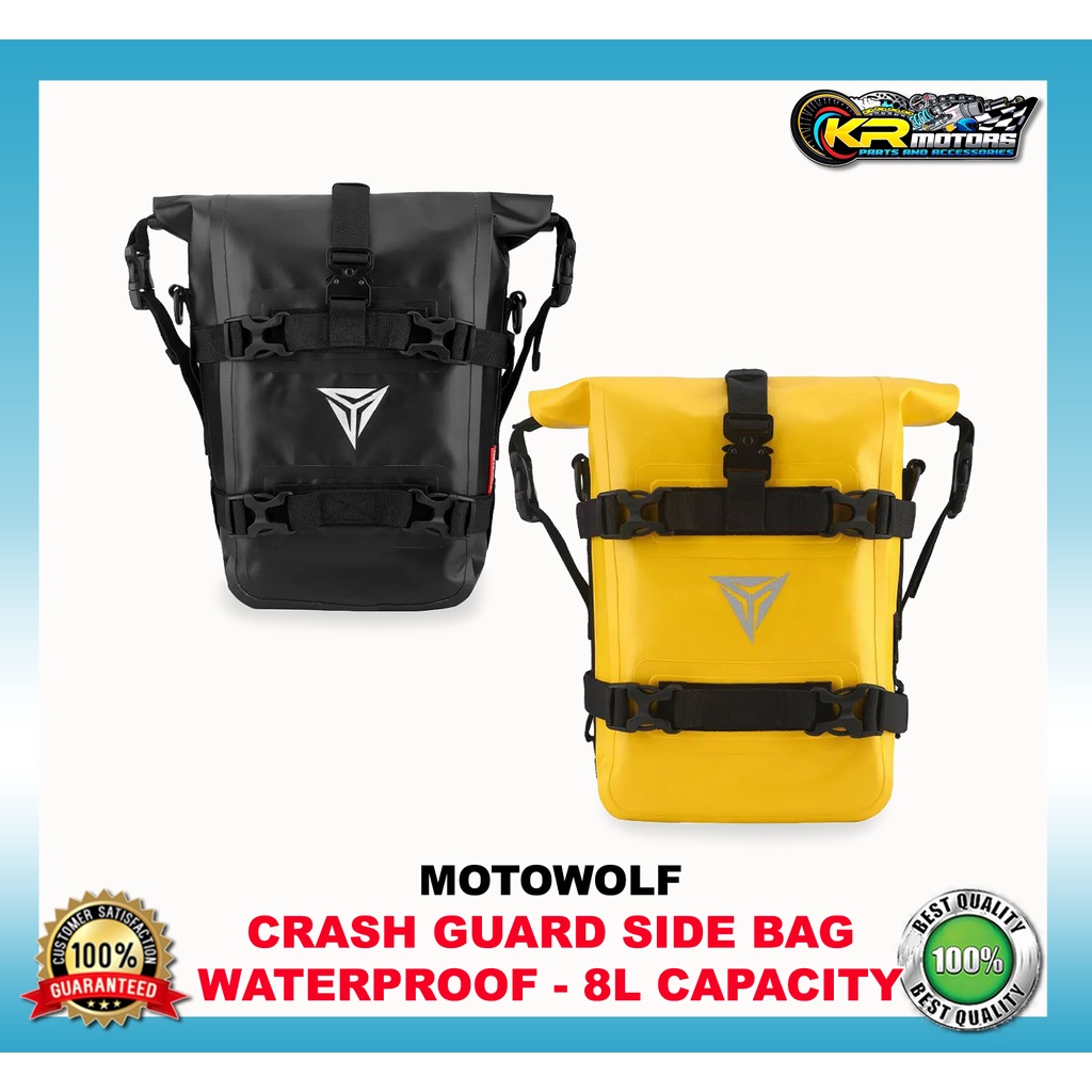 Motowolf Waterproof Crash Bar Side Bag for Motorcycle / Big Bikes ...