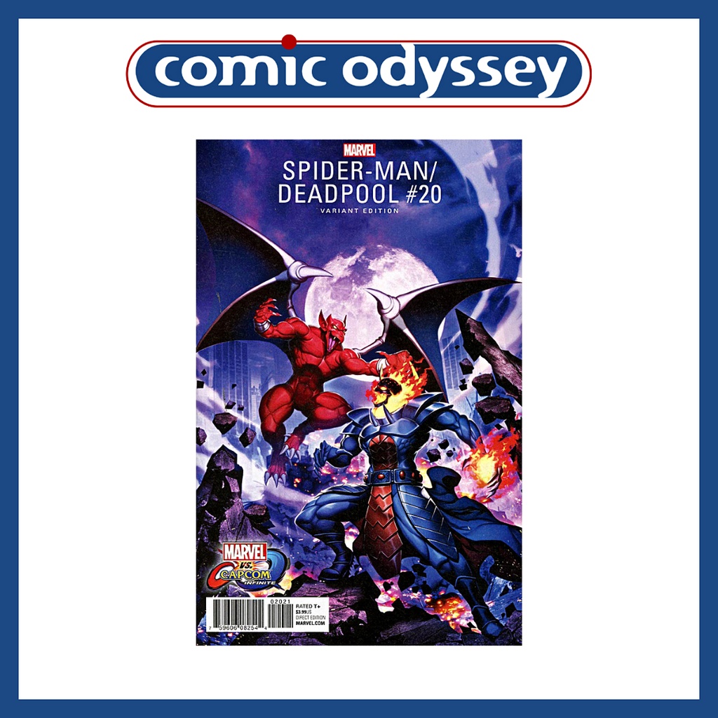 SPIDER-MAN DEADPOOL #20 (2016) Genzoman MARVEL VS CAPCOM Variant Cover ...