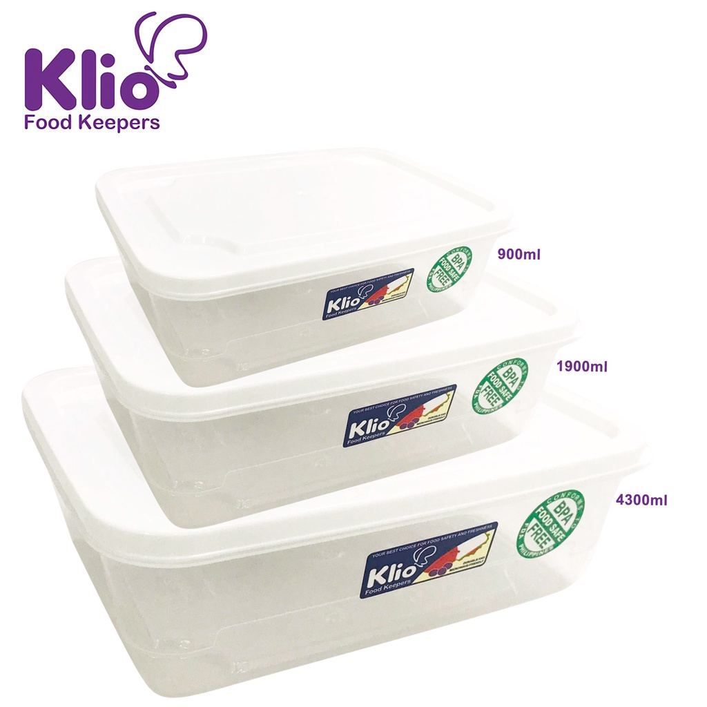 KLIO by Winland Rectangular Stackable Food Keeper Kitchenware Container ...