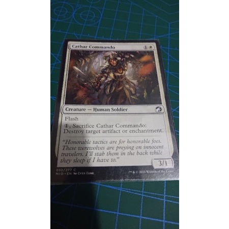 Cathar Commando mtg card | Shopee Philippines