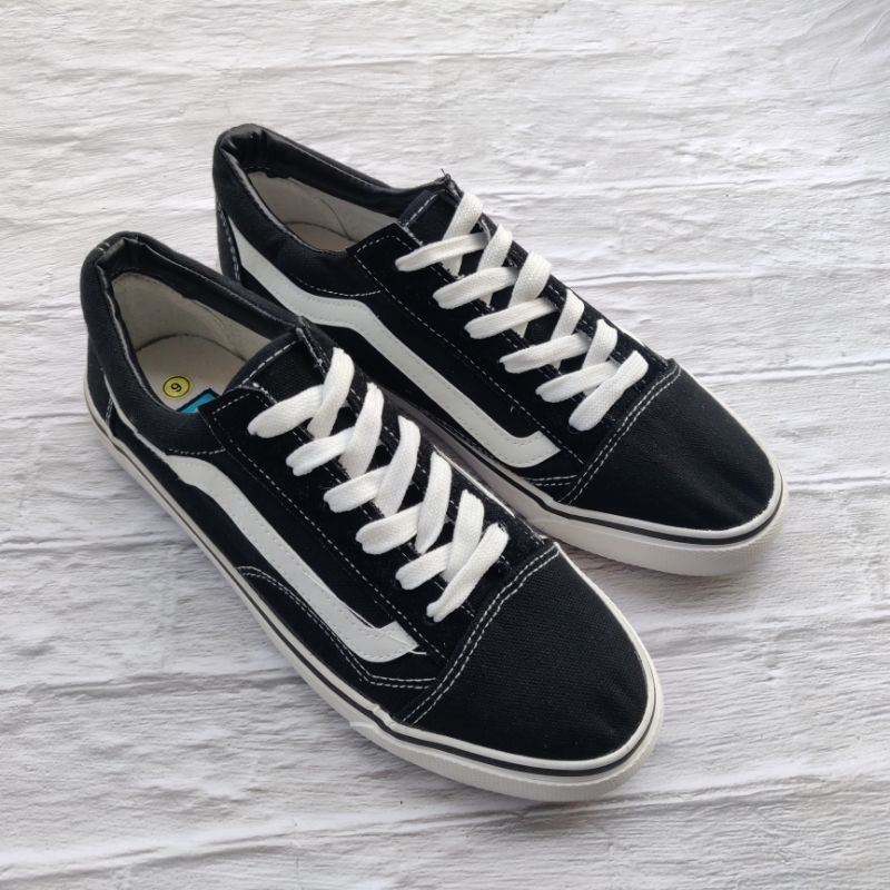 Advan Shoes Wave Design Black Low Top Canvas Sneakers | Shopee Philippines