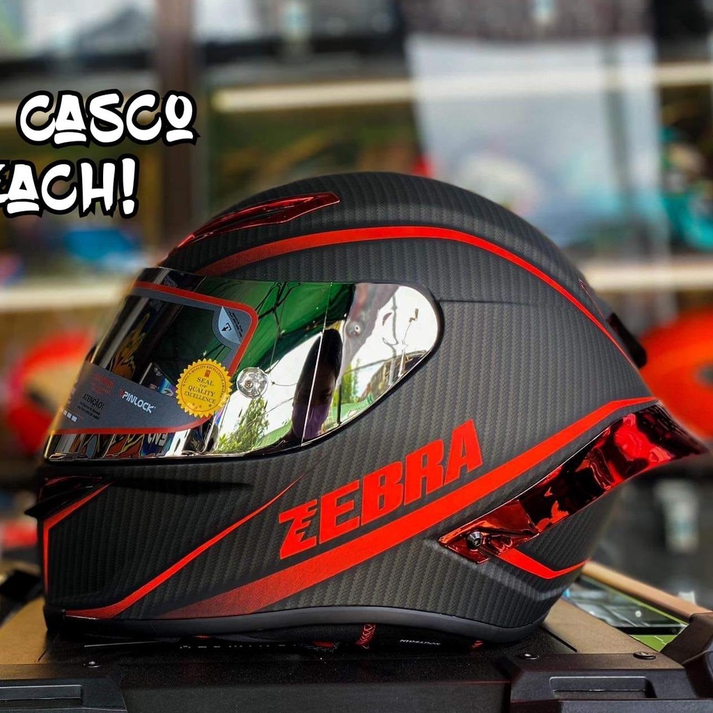ZEBRA CASCO 795 FREE EXTRA LENS FREE XTRA SPOILER | Shopee Philippines