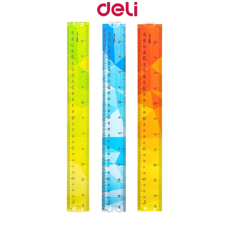 Deli EH651 Ruler Metric And Inch Graduation School Supplies | Shopee ...