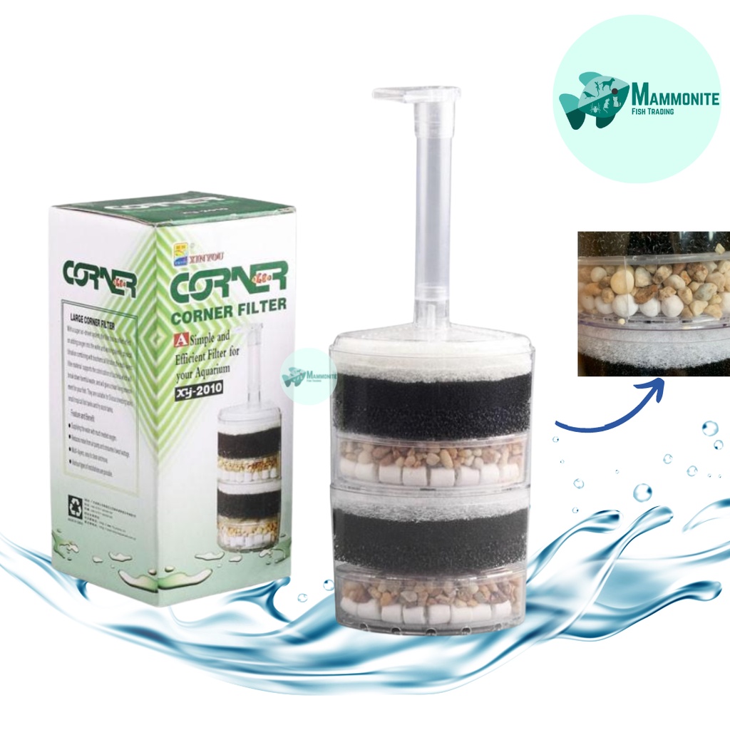 Aquarium Corner Filter Double Layer XY 2010 | Shopee Philippines