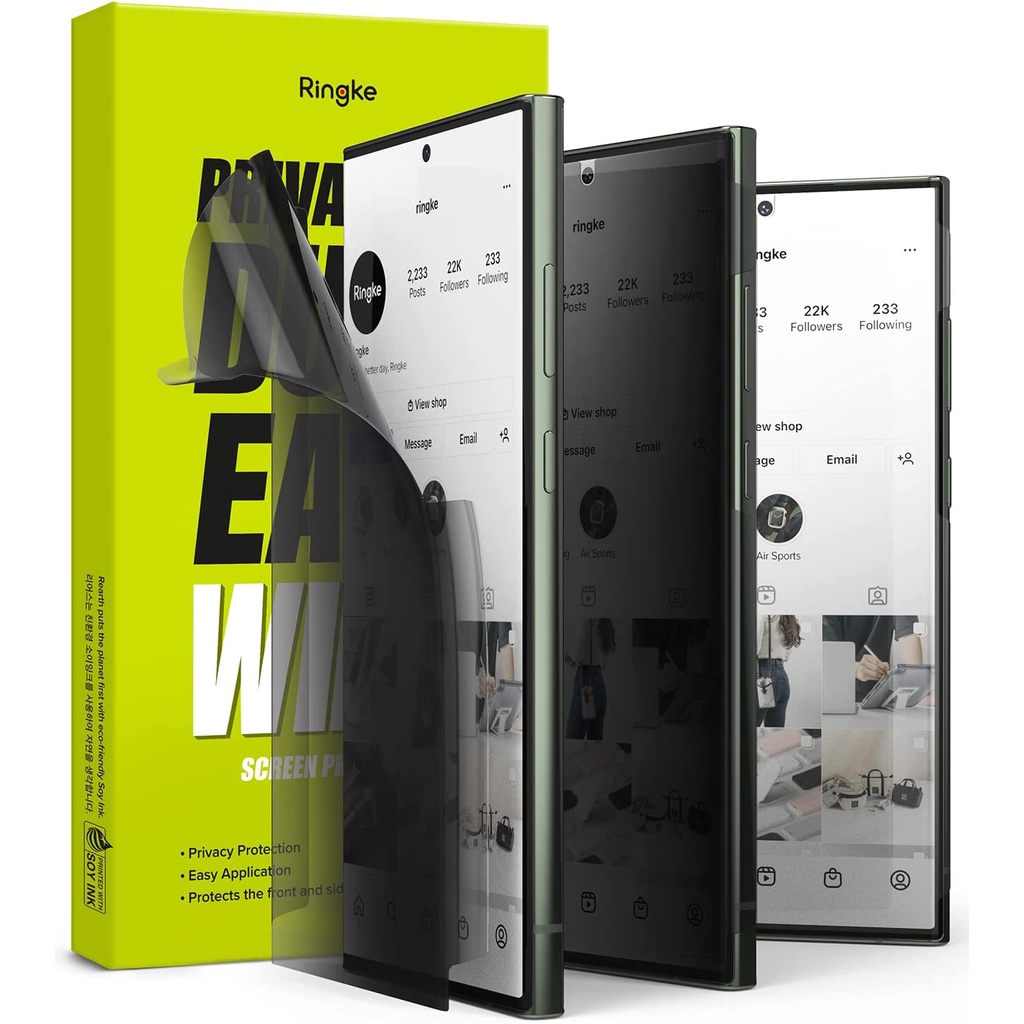 Ringke Privacy Dual Easy Wing Film Screen Protector for Samsung Galaxy ...