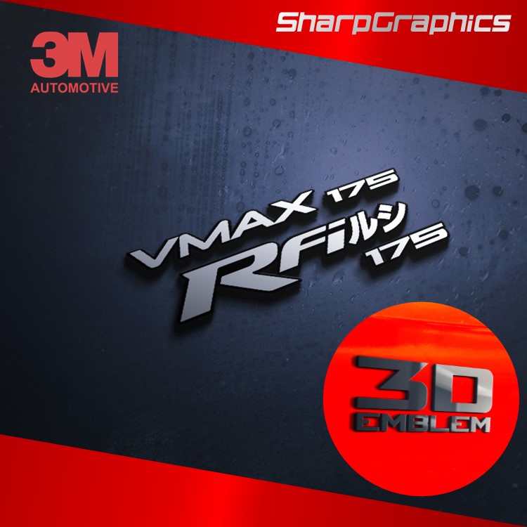 RUSI RFI 175 VMAX 3D Emblem | Shopee Philippines