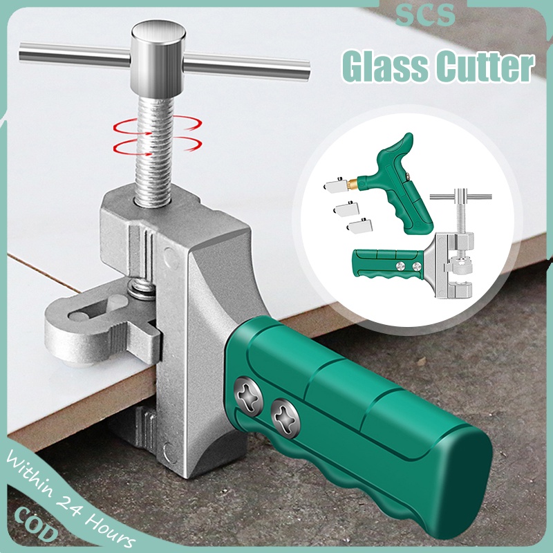 Glass Cutters Tools Kit Glass Tile Cutter with Breaking Plier DIY Home ...