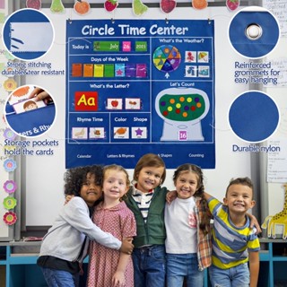 Ms. Rachel Circle Learning Time Center Pocket Chart Calendar Set ...