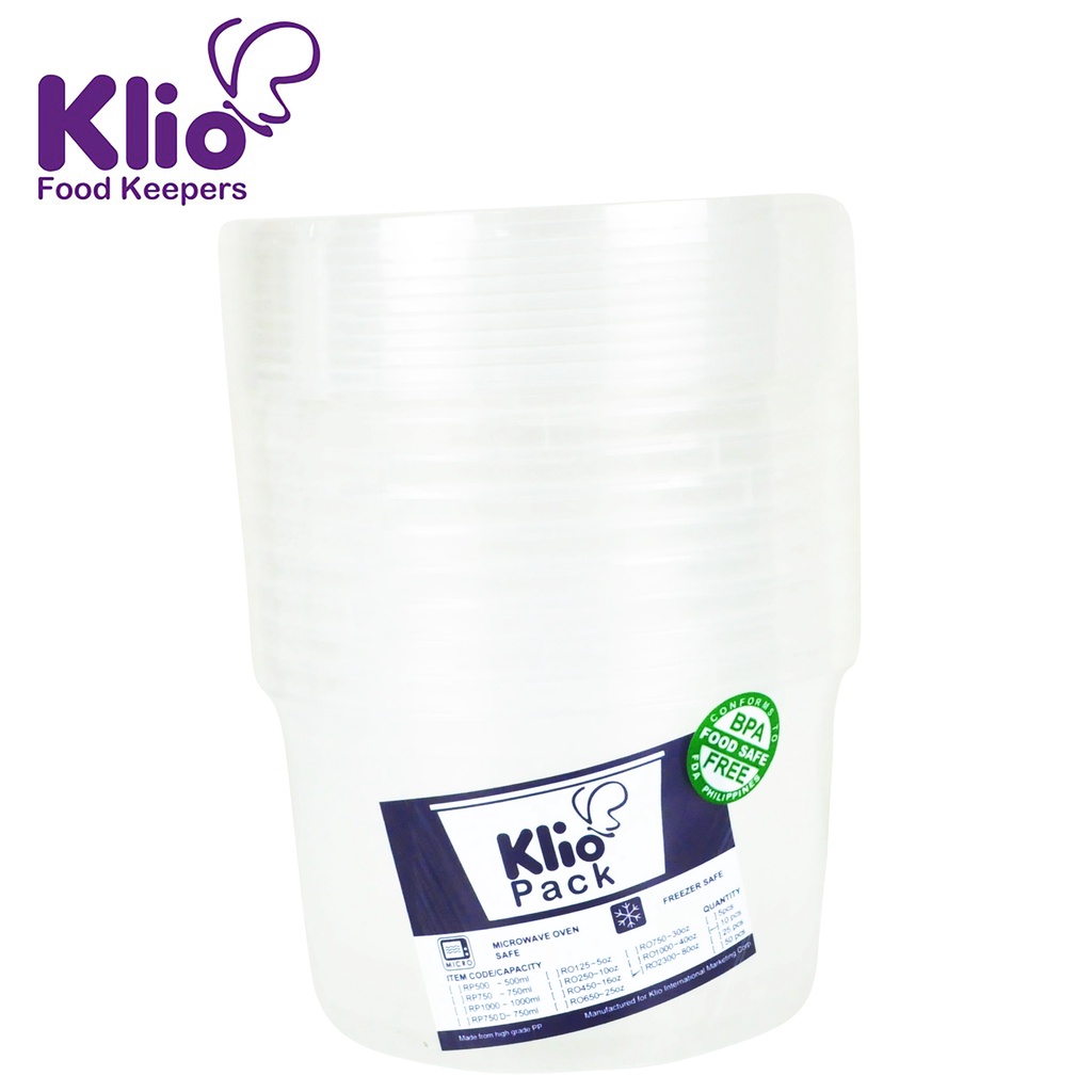 KLIO by Winland 2300ml Round Take out Food Container Kitchenware ...