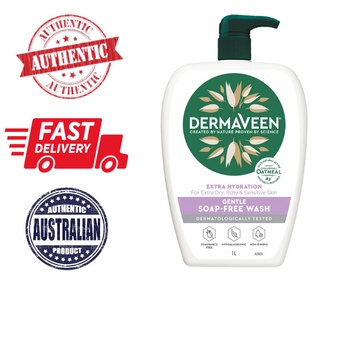DermaVeen Extra Hydration Gentle Soap-Free Wash (1 Liter) | Shopee ...