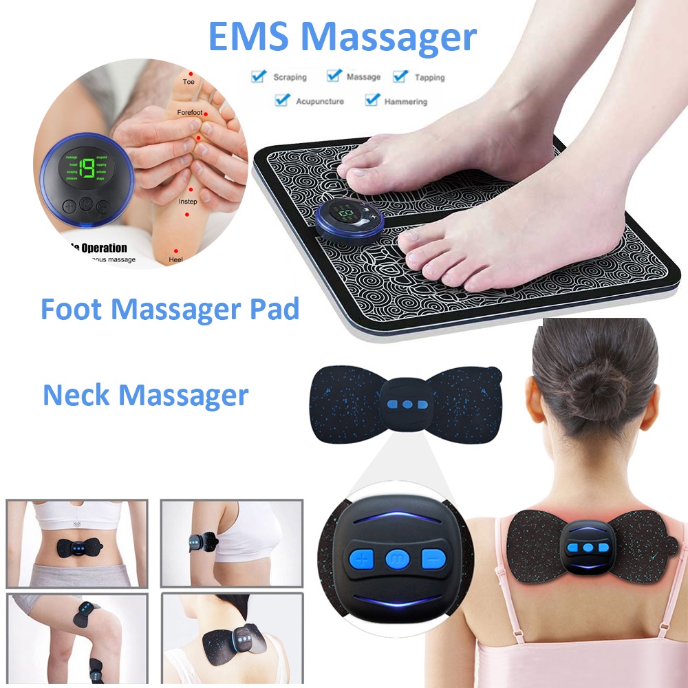 Ems Foot Massager Usb Rechargeable Home Foot Massage Cushion Electric ...