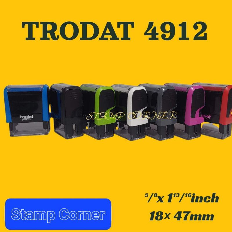 TRODAT 4912 SELF INKING STAMP C.O.D. w/PRINTY | Shopee Philippines