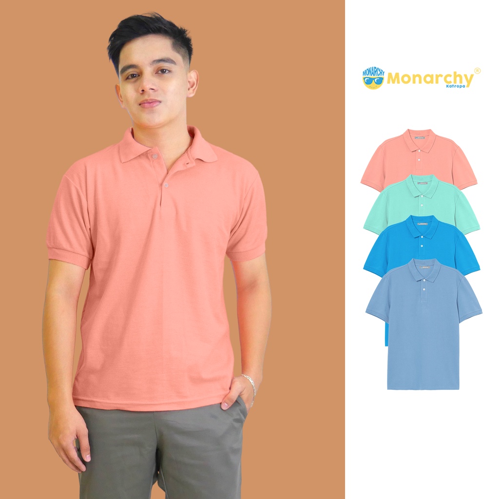 Monarchy Plain HONEYCOMB Polo Shirt For Men And Women T-Shirt Casual ...