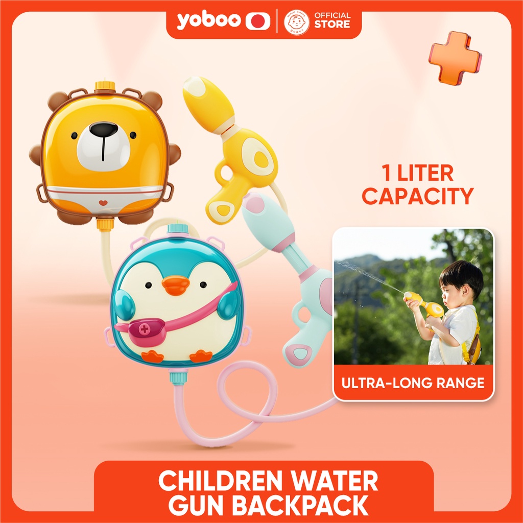 Yoboo Children Water Gun Backpack | Leak Proof | Adjustable Strap ...