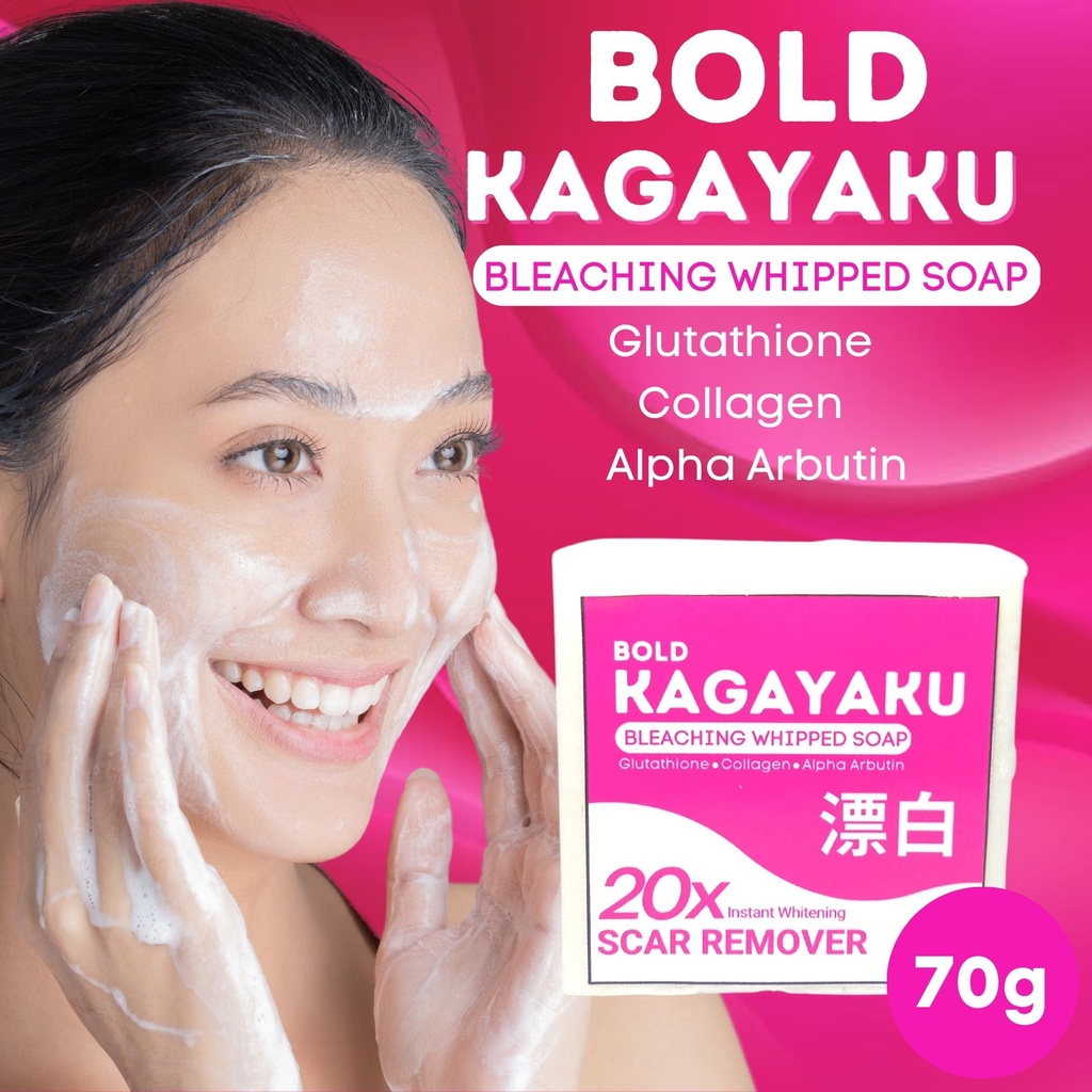 Bold Kagayaku Soap 70g 20x Intense Whitening Soap Bleaching Whipped
