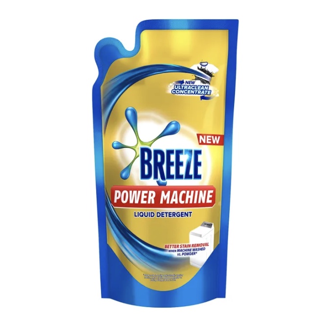 Breeze Power Machine Ultra Clean Concentrate Laundry Liquid Detergent ...