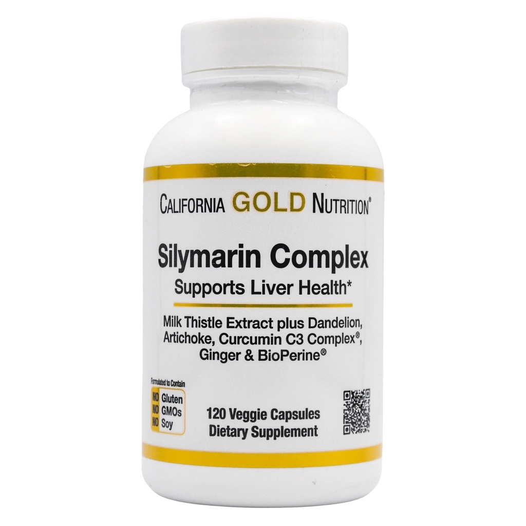 California Gold Silymarin Complex 300mg Milk Thistle (120 veg caps ...